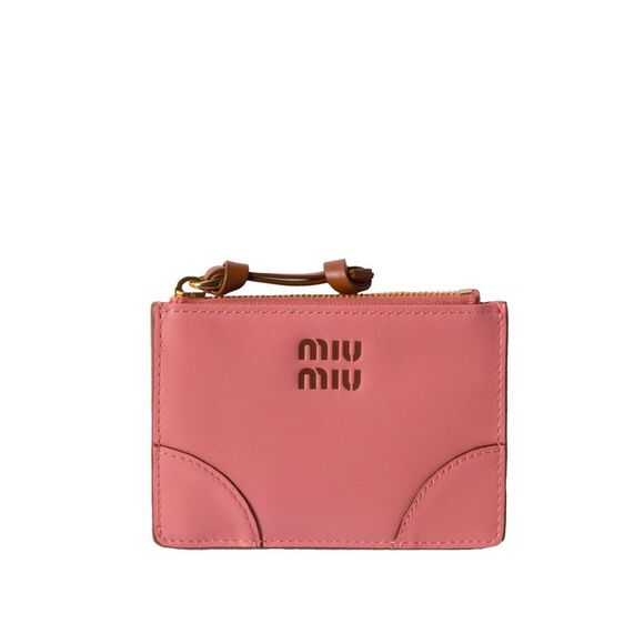 Miu Miu | Bags | Miu Miu Women Leather Card Holder With Removable Key ...